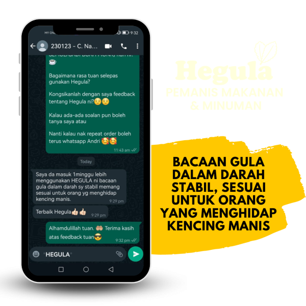 pemanis semulajadi tanpa gula sintetik - Hegula