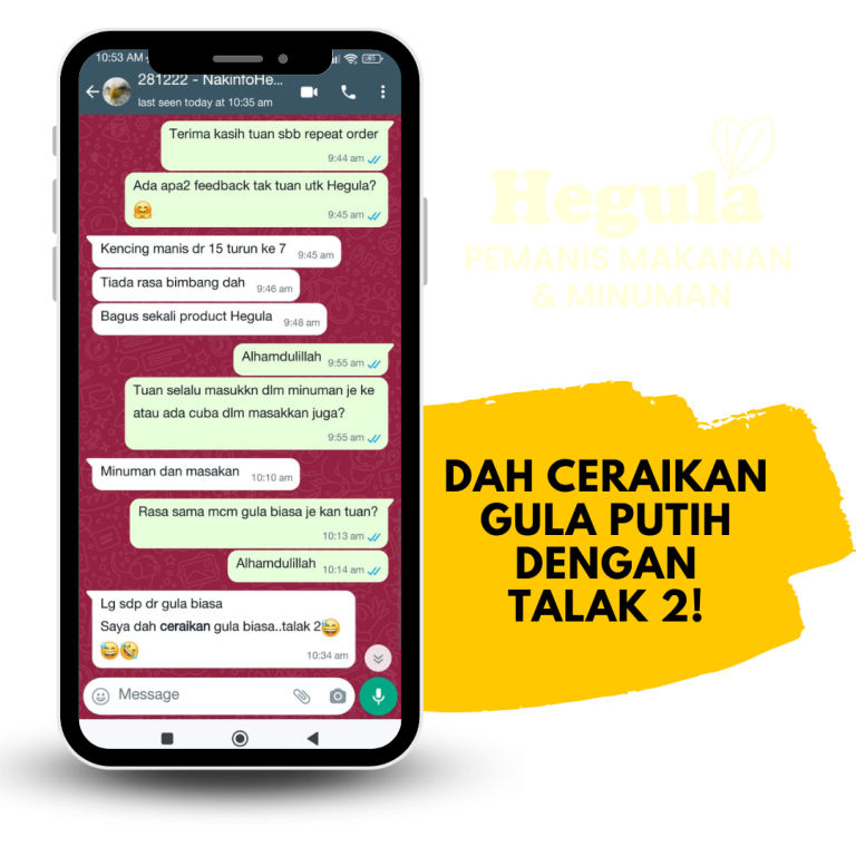 pemanis semulajadi tanpa gula sintetik - Hegula