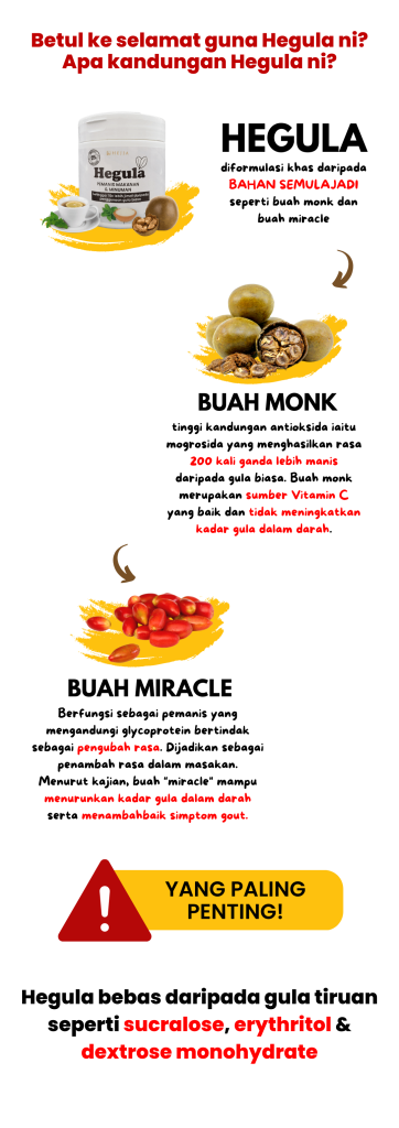 pemanis semulajadi tanpa gula sintetik - Hegula