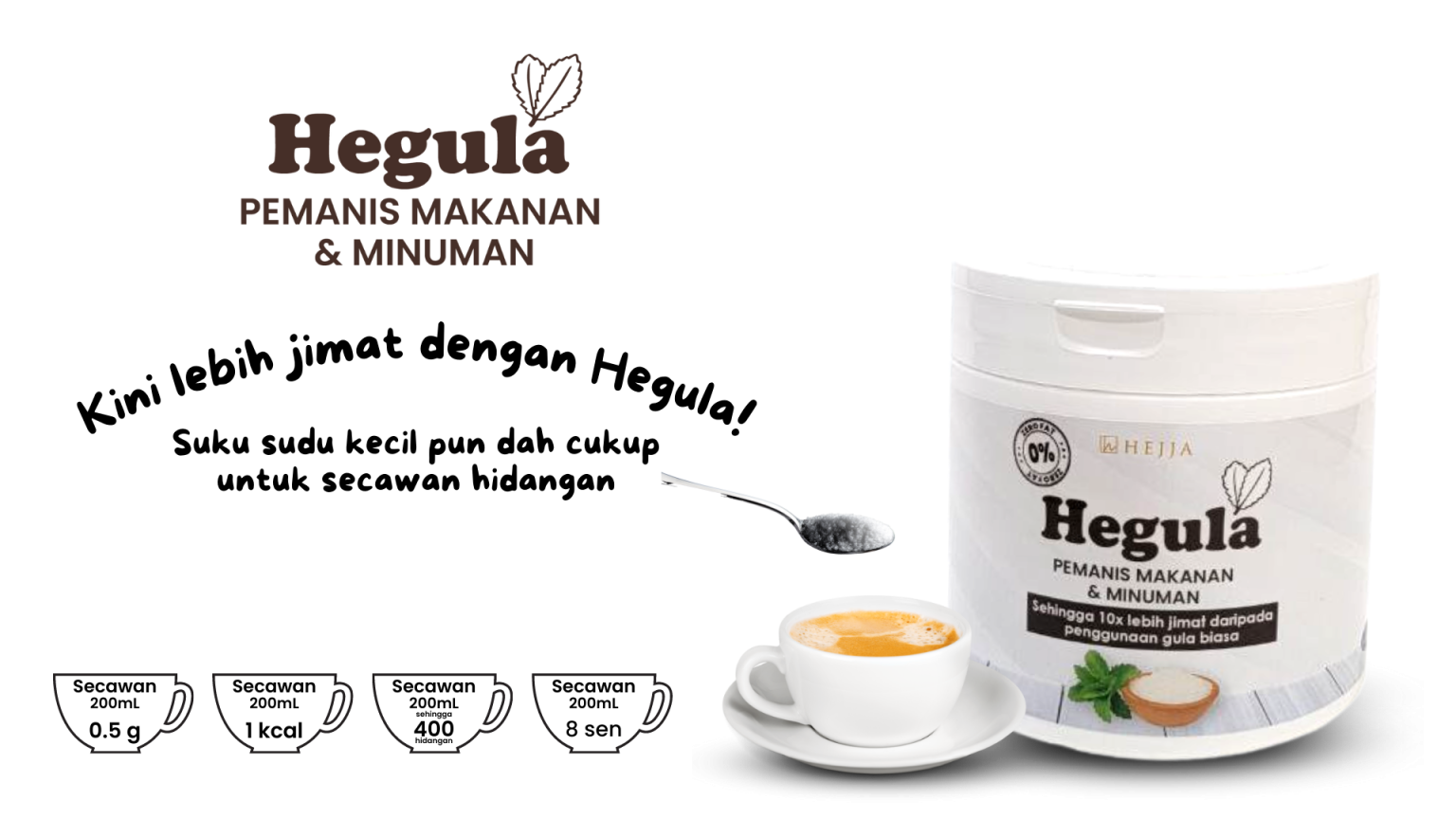 pemanis semulajadi tanpa gula sintetik - Hegula